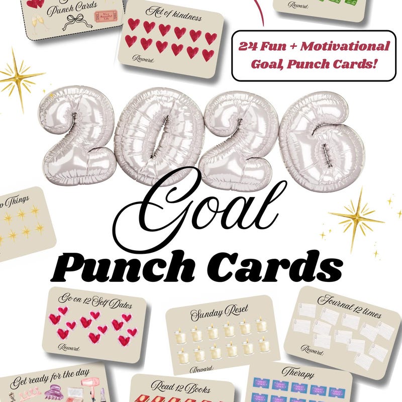 2026 Punch Card - Etsy UK