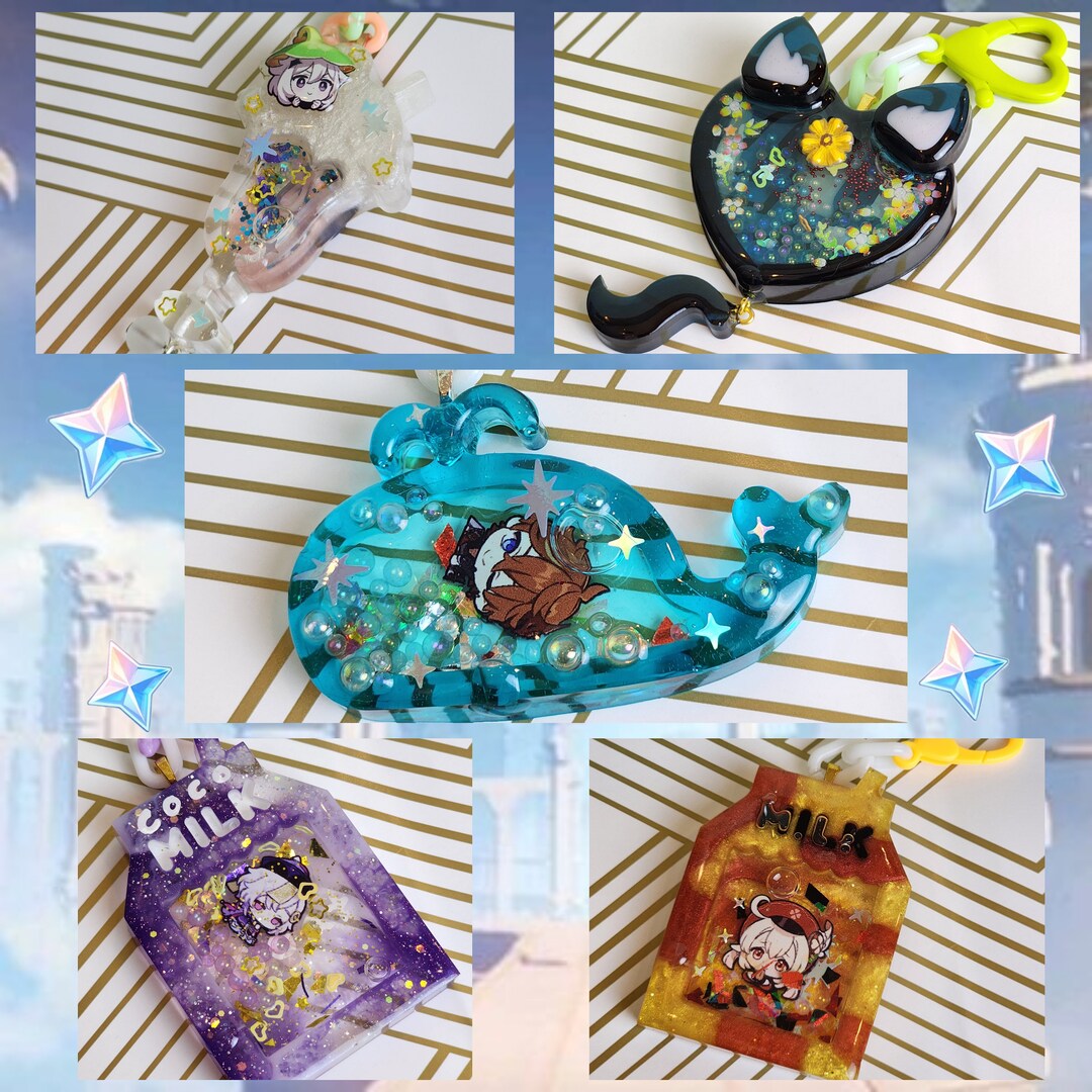 Genshin Impact Inspired Shaker Charms. FIRST WAVE choose - Etsy