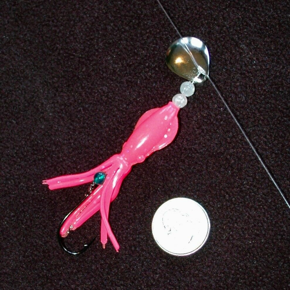 Best FLUKE (summer Flounder) Fluorocarbon High/low B2 Squid Buck Tail ...