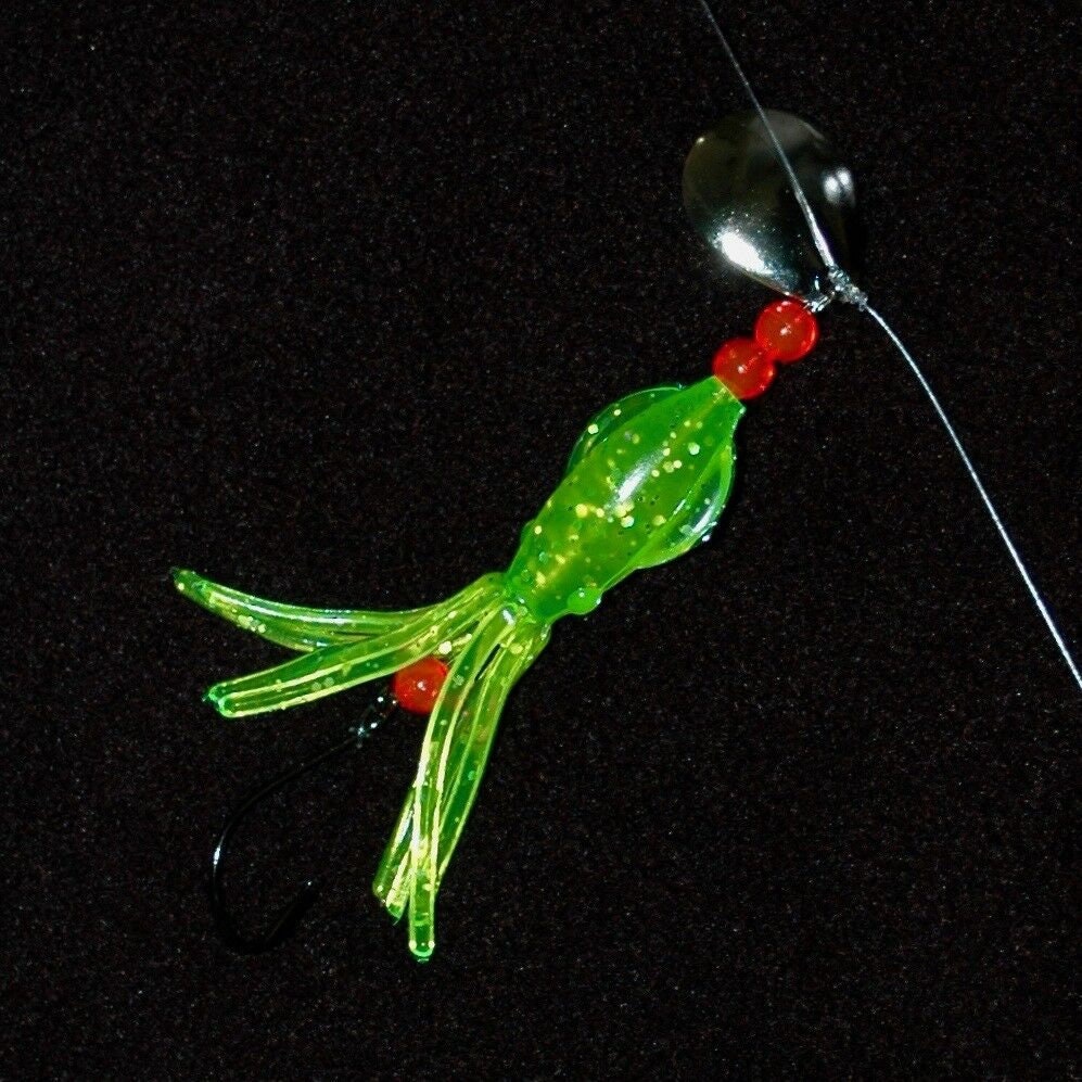 Best FLUKE (summer Flounder) Fluorocarbon High/low B2 Squid Buck Tail ...