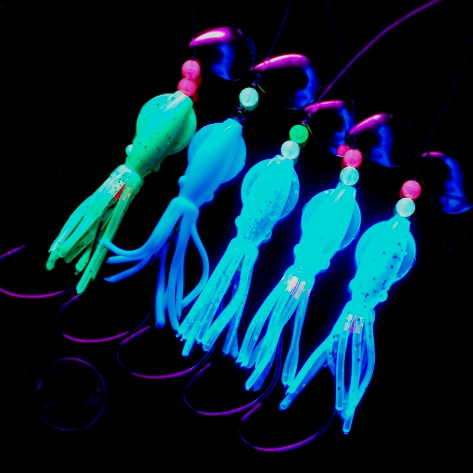 Best Ultraviolet Fluke (summer Flounder) UV B2 Squid Bottom Fishing ...