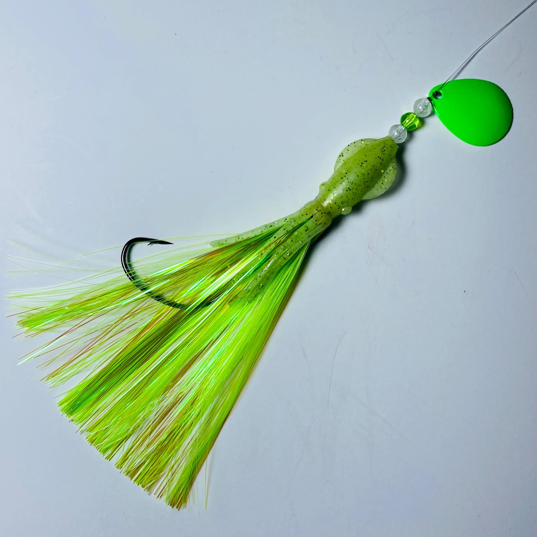 Fluke DESTROYER B2 Squid Summer Flounder Fishing Rigs Lures Gamakatsu ...