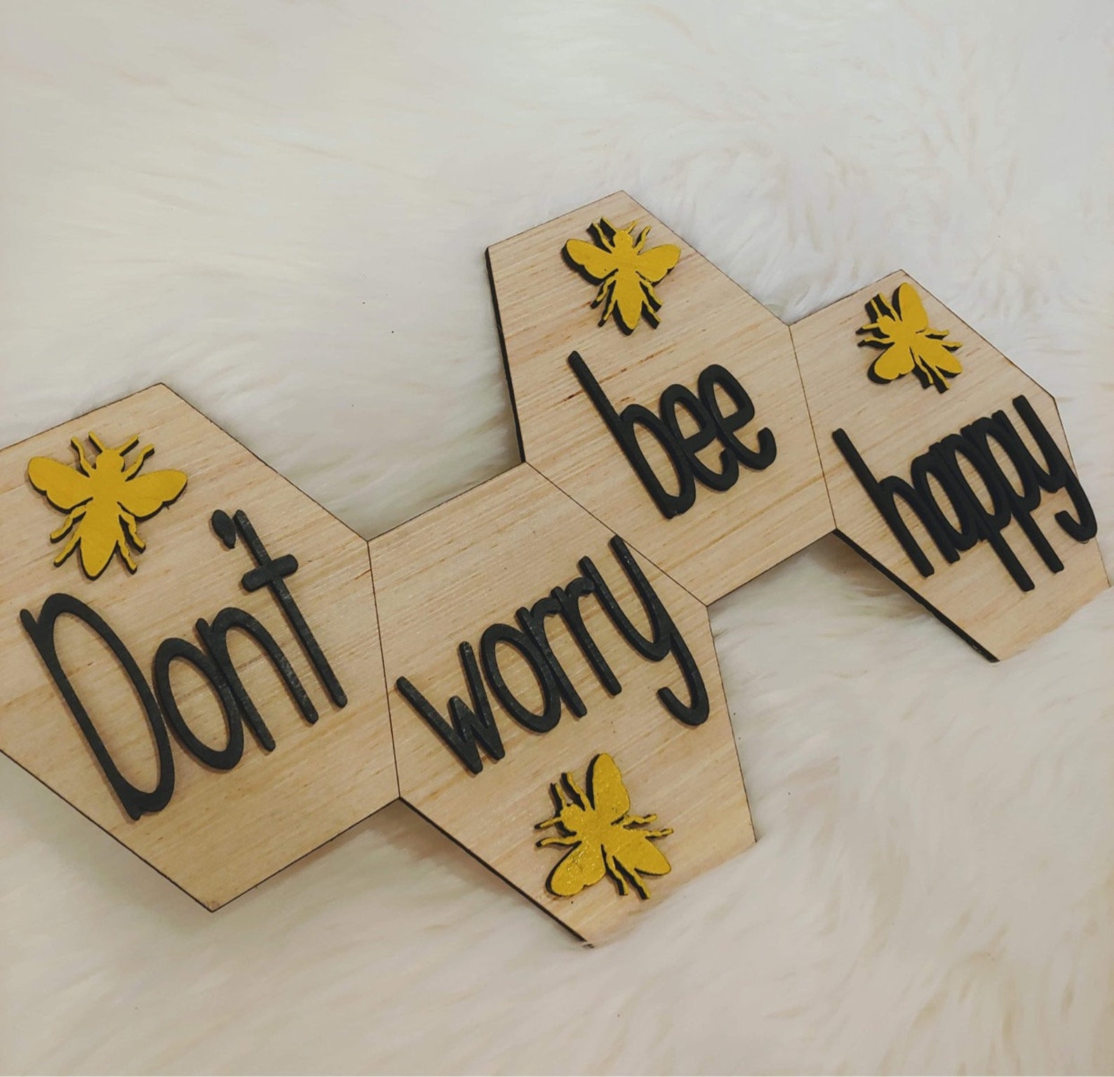 Don't Worry Bee Happy Sign-bee Lovers - Etsy