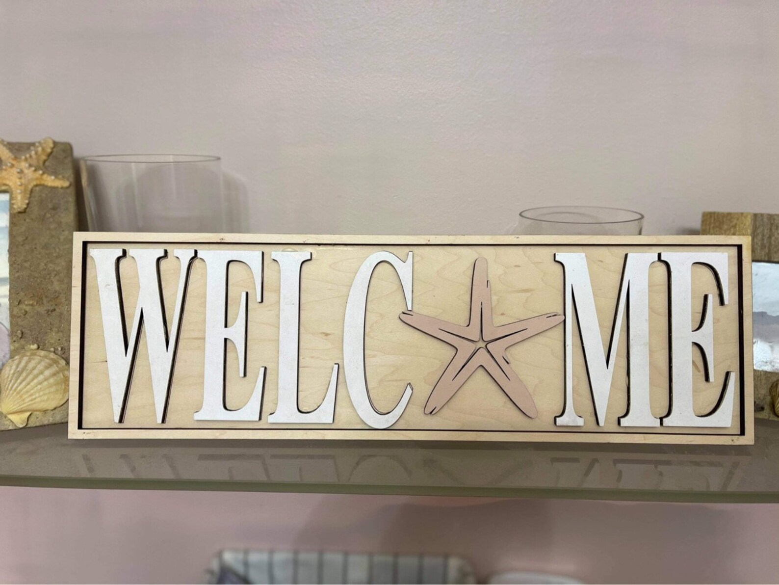 Beachy Welcome Signs-3 to Choose From-crab-starfish-shipwheel - Etsy