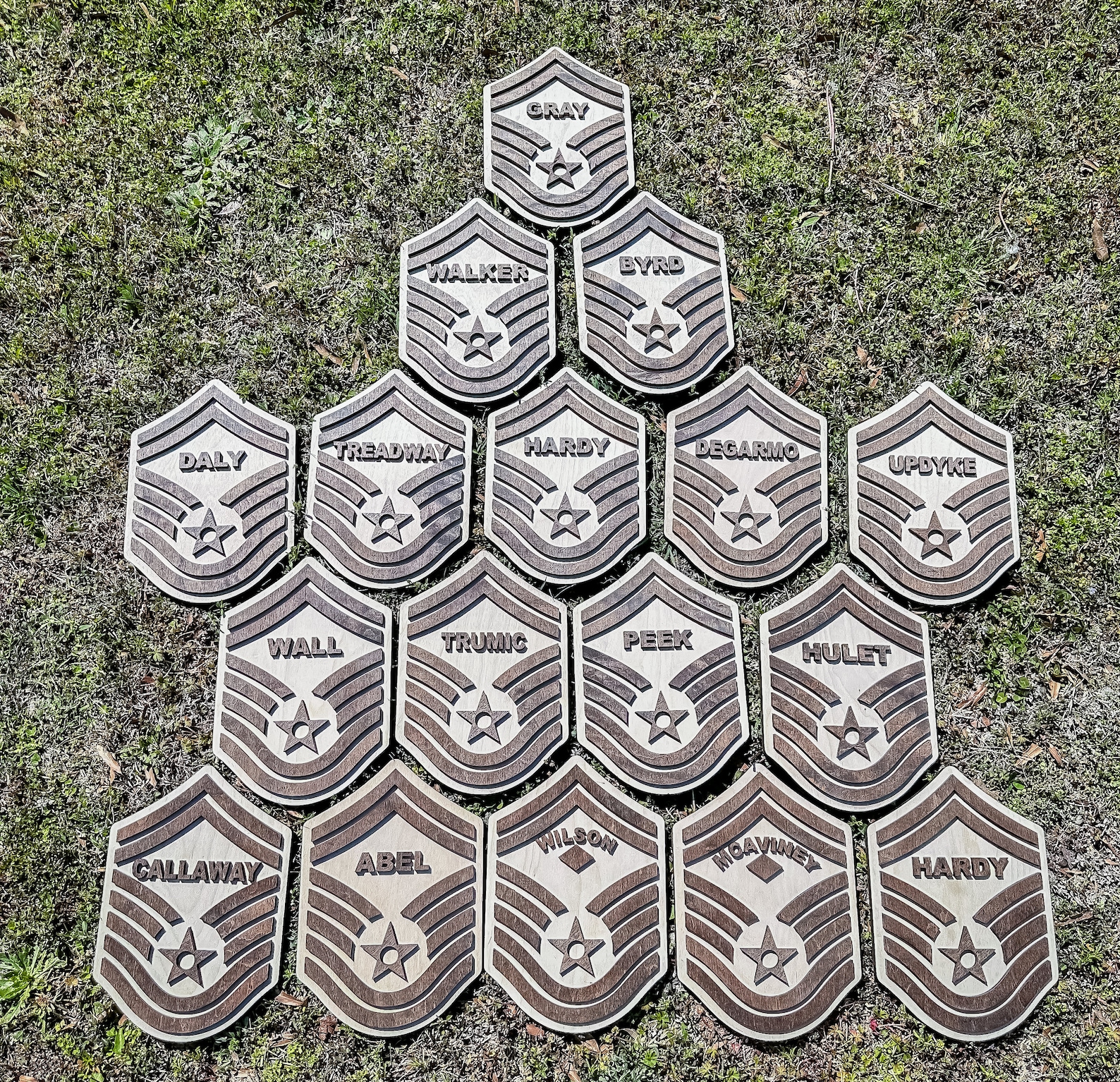Smsgt Plaques-rank-air Force-stripes-american Flag-line Number-senior ...