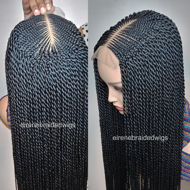 Fulani Conrow Braided Wig for Black Women Ghana Weaving Lace - Etsy