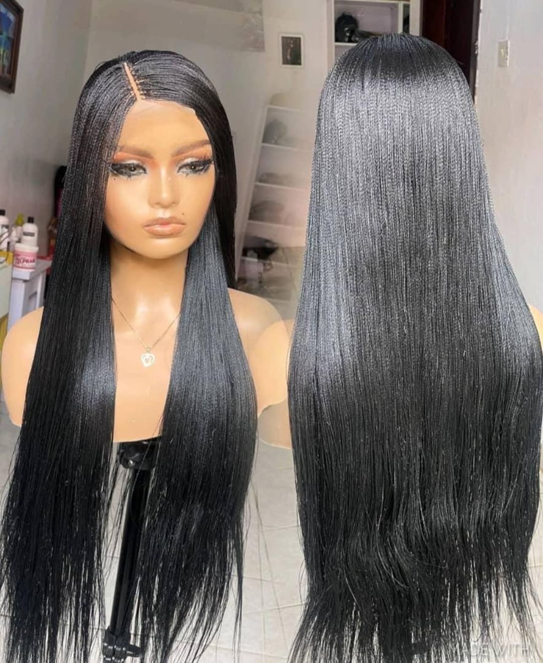 Needle Size Micro Twist Wig, Nano Braids Senegalese Twist Wig Human ...