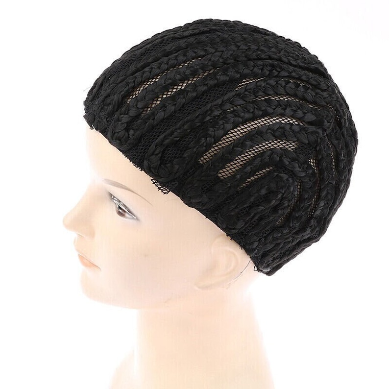 Elastic Conrow Wig Cap for Crochet Braids, Stretchy Weave Braided Wig ...
