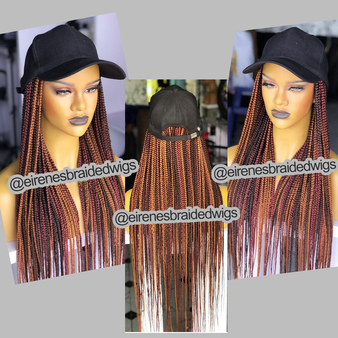 Ready to Ship Braided Hat Wig for Black Women Braid Band - Etsy