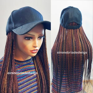 Ready to Ship Braided Hat Wig for Black Women, Braid Band, Braid Hat ...