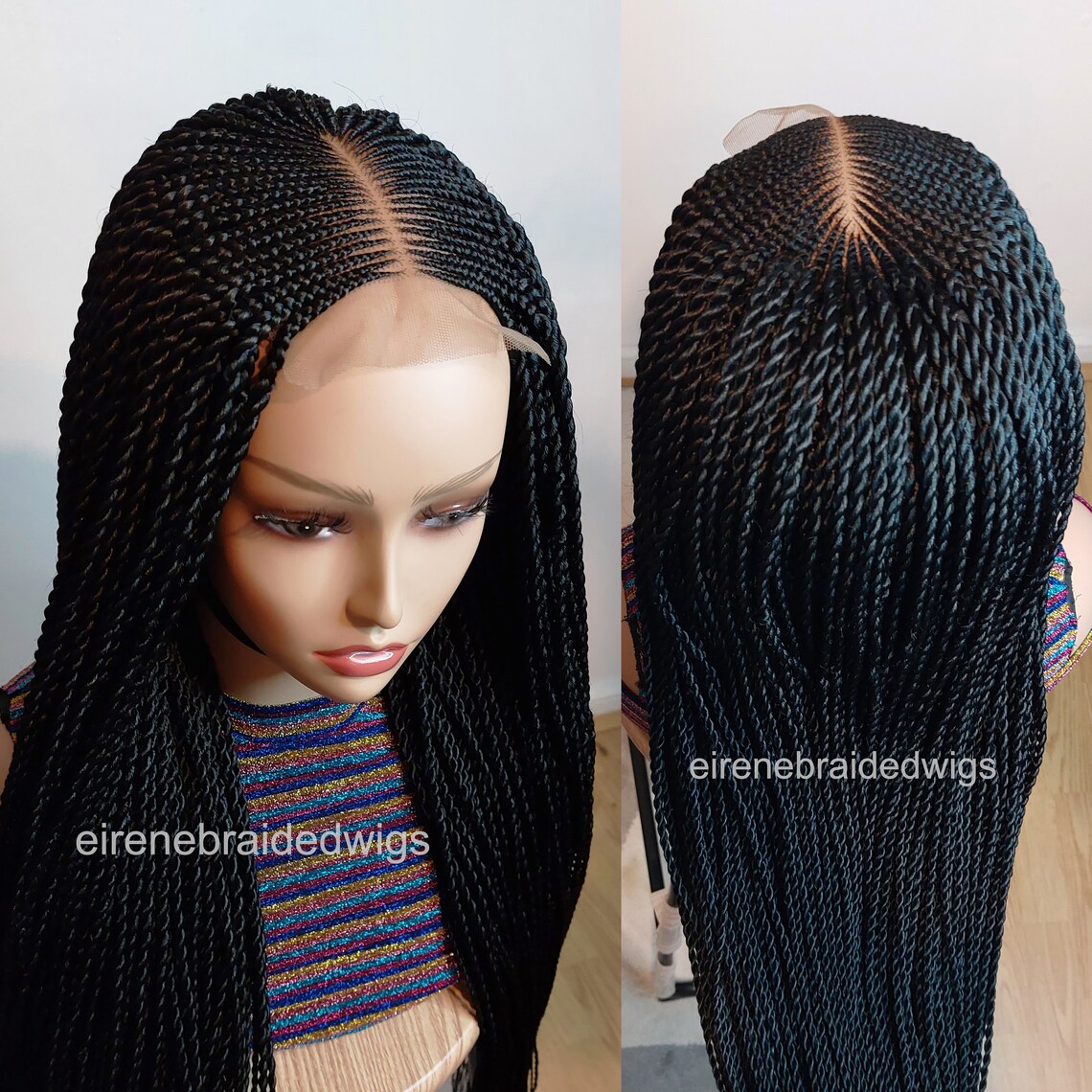 Fulani Conrow Braided Wig for Black Women Ghana Weaving Lace - Etsy