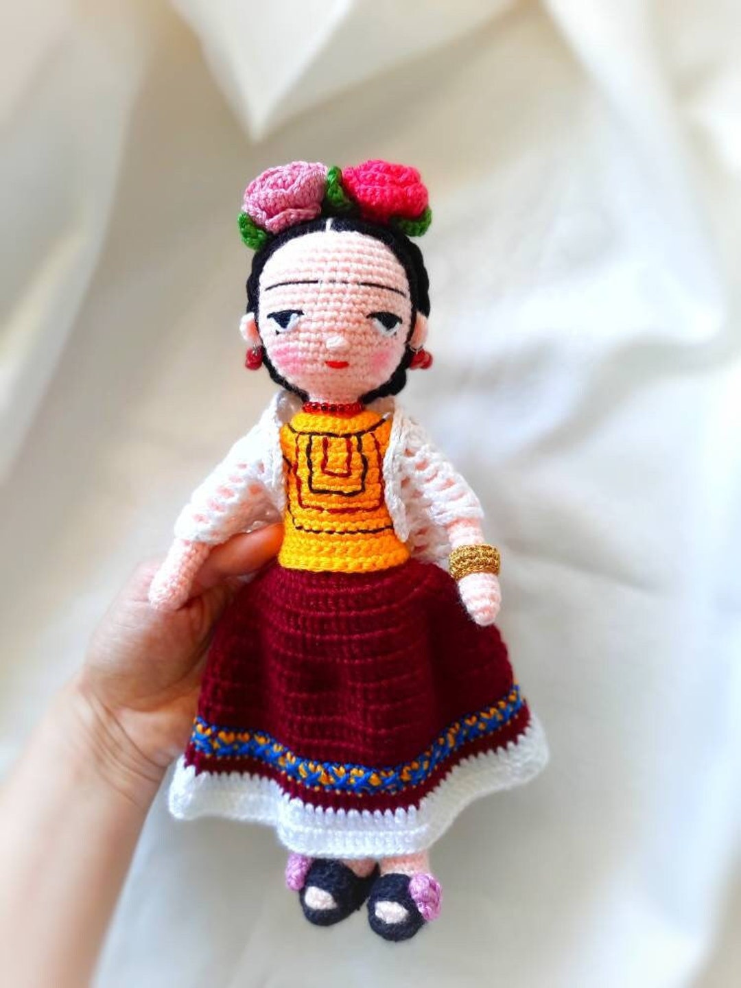 Frida Kahlo Knitted Toy, Handmade Toy for Child, Amigurumi Art Toy - Etsy