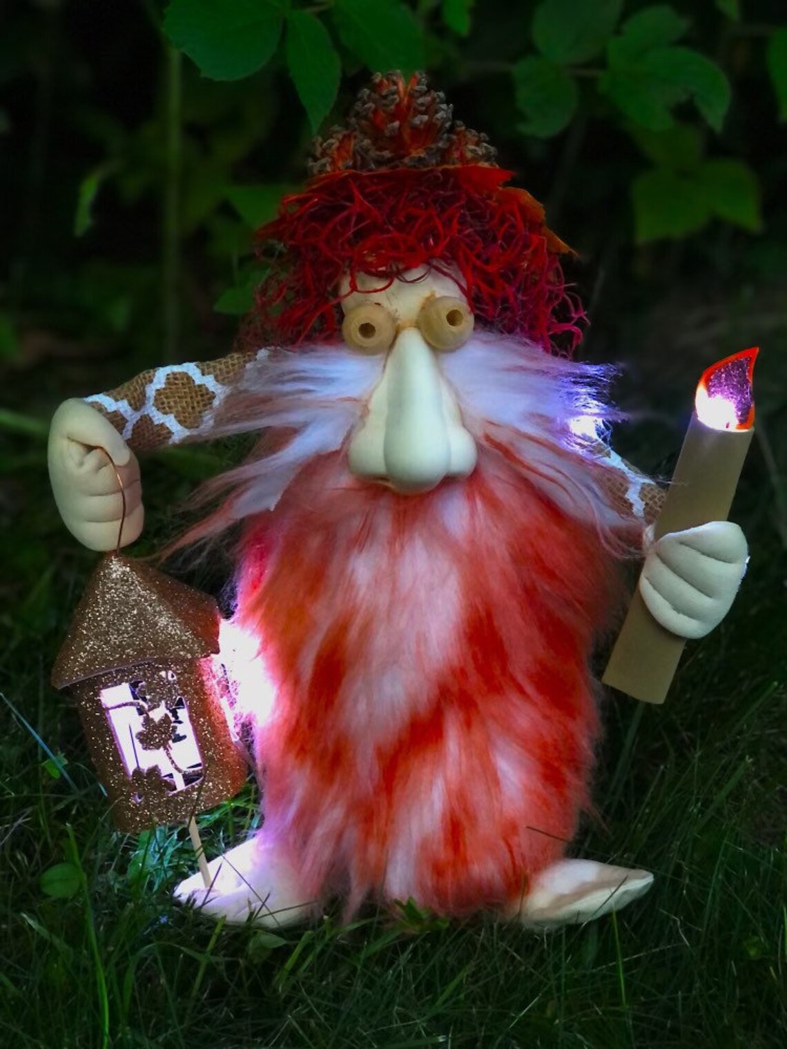 Woodland Troll "lamp” Male Troll.lamp’s Candle and Lantern Light ...