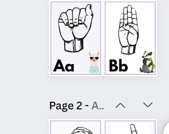 Zoo Animal ASL Flashcards: American Sign Language Learning - Etsy
