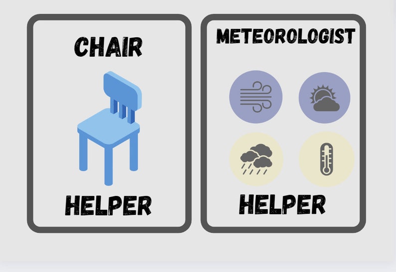 Classroom Helper Cards - Etsy Australia