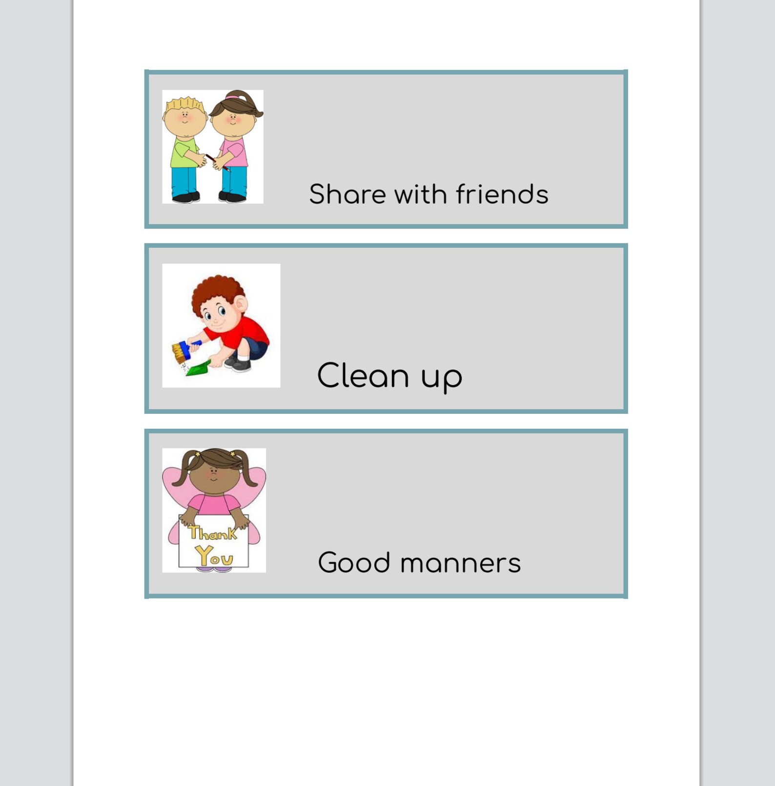 Visual Classroom Rules small - Etsy