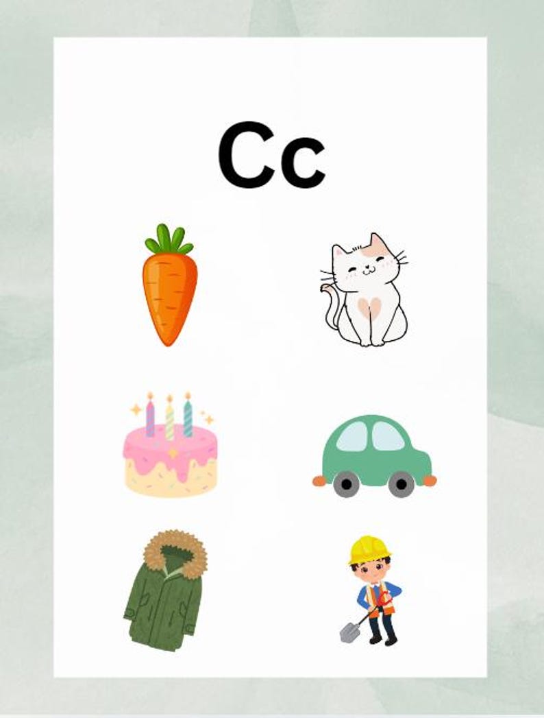 Alphabet Begging Sounds Posters - Etsy