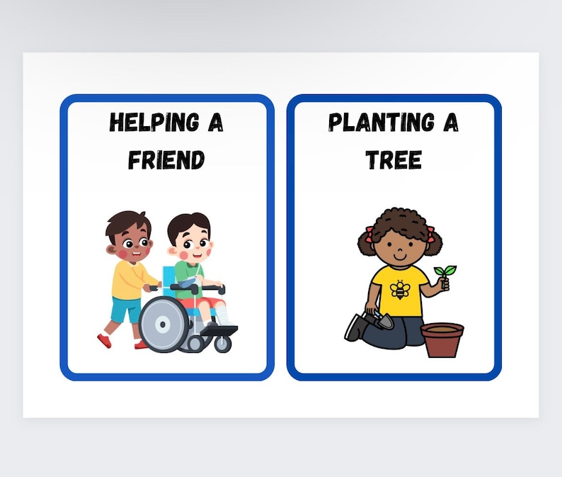 Helping Hands Flash Cards (inclusivity) - Etsy