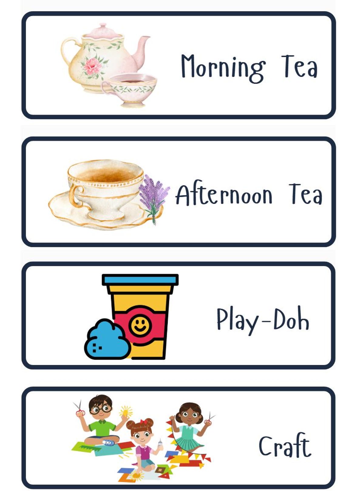 28 Visual Schedule Cards - Etsy