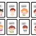 Body Parts Flash Cards - Etsy