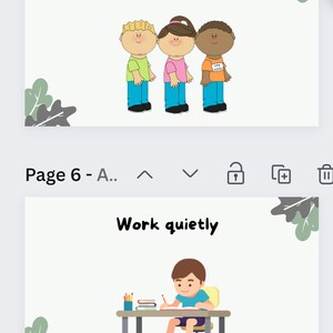 Visual Classroom Rules (med-large) - Etsy