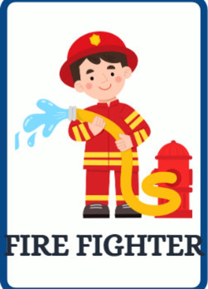 Community Helper Flashcards - Etsy