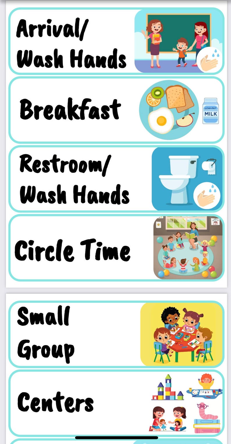 Visual Schedule - Etsy