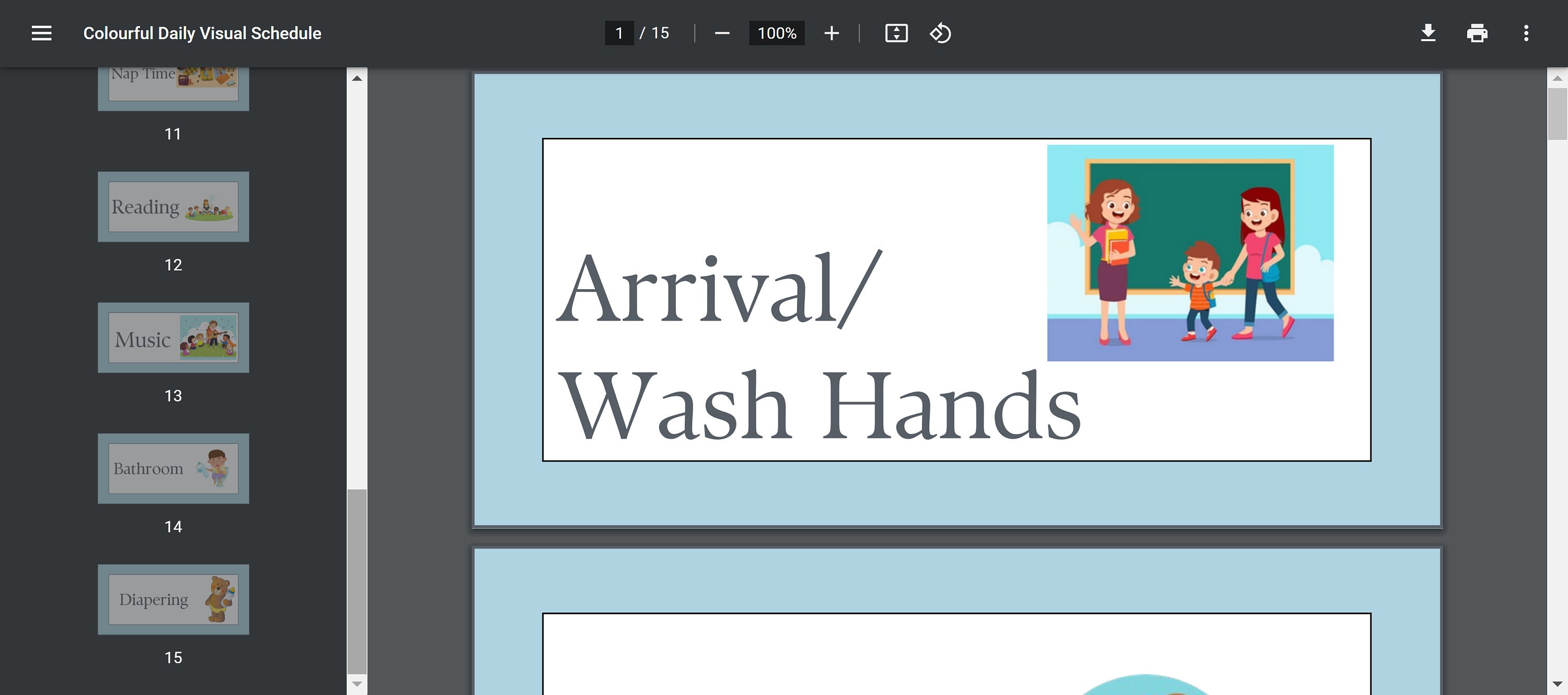 Visual Schedule Cards - Etsy