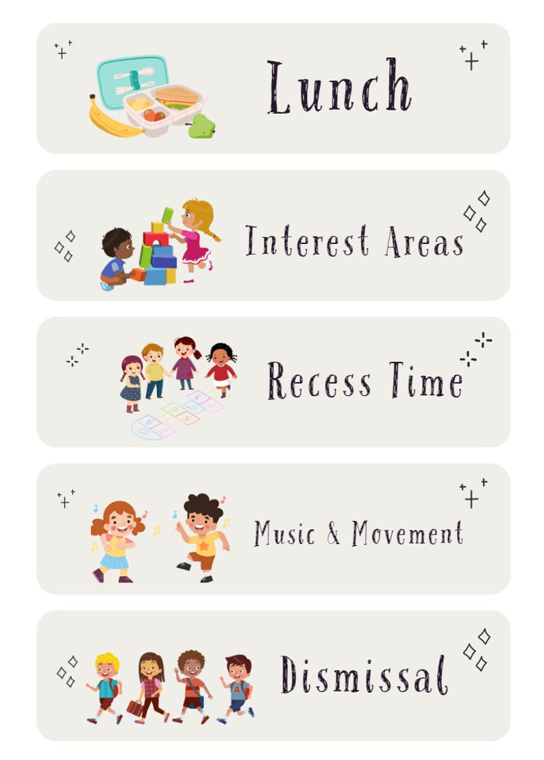 15-visual Classroom Tags - Etsy