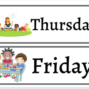 Days of the Week Tags - Etsy