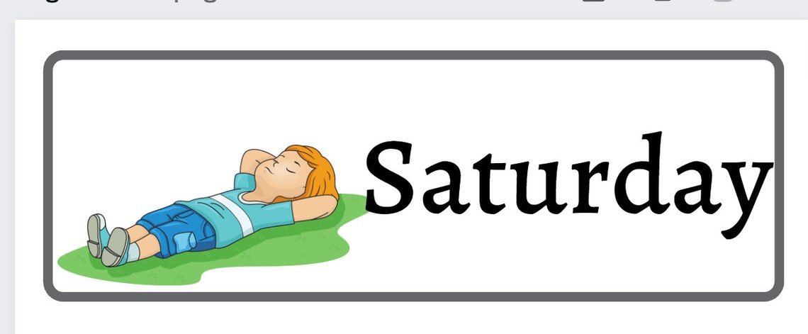 Days of the Week Tags - Etsy