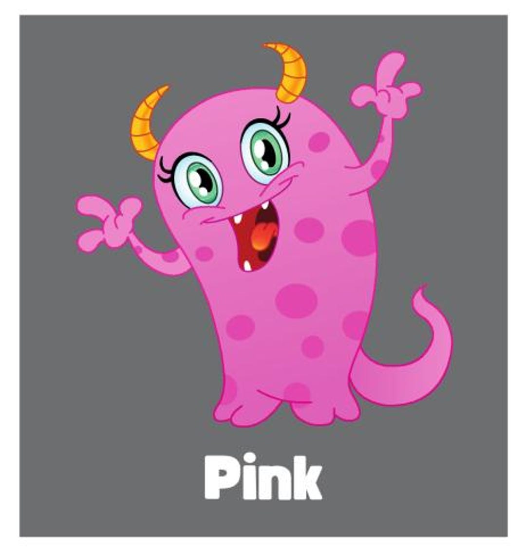 Monster Color Flashcards - Etsy