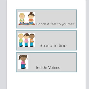 Visual Classroom Rules small - Etsy