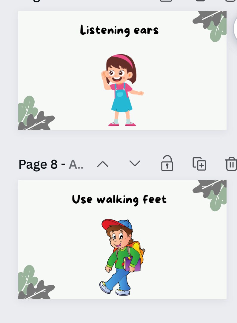 Visual Classroom Rules (med-large) - Etsy