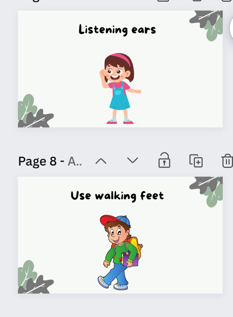 Visual Classroom Rules (med-large) - Etsy