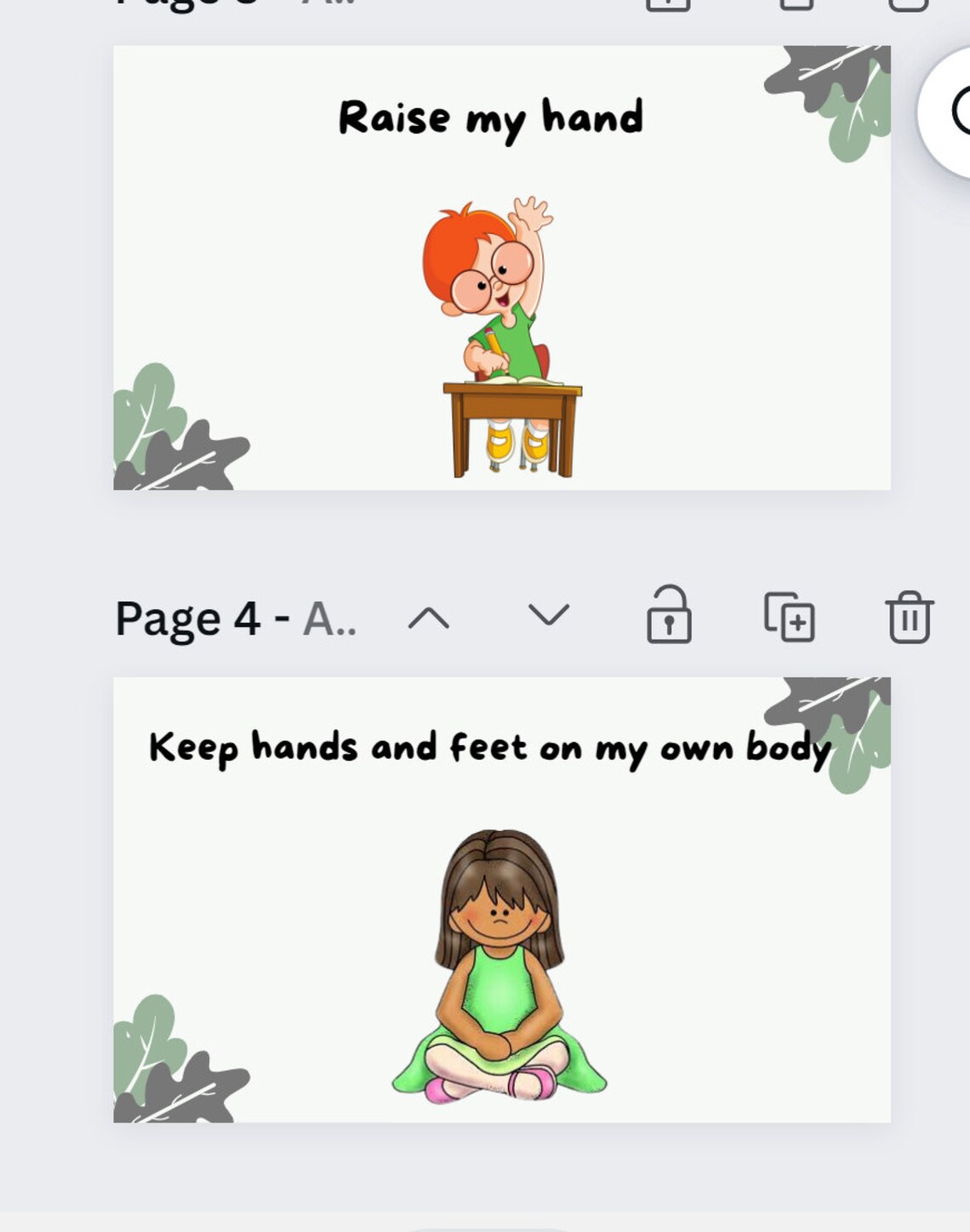 Visual Classroom Rules (med-large) - Etsy