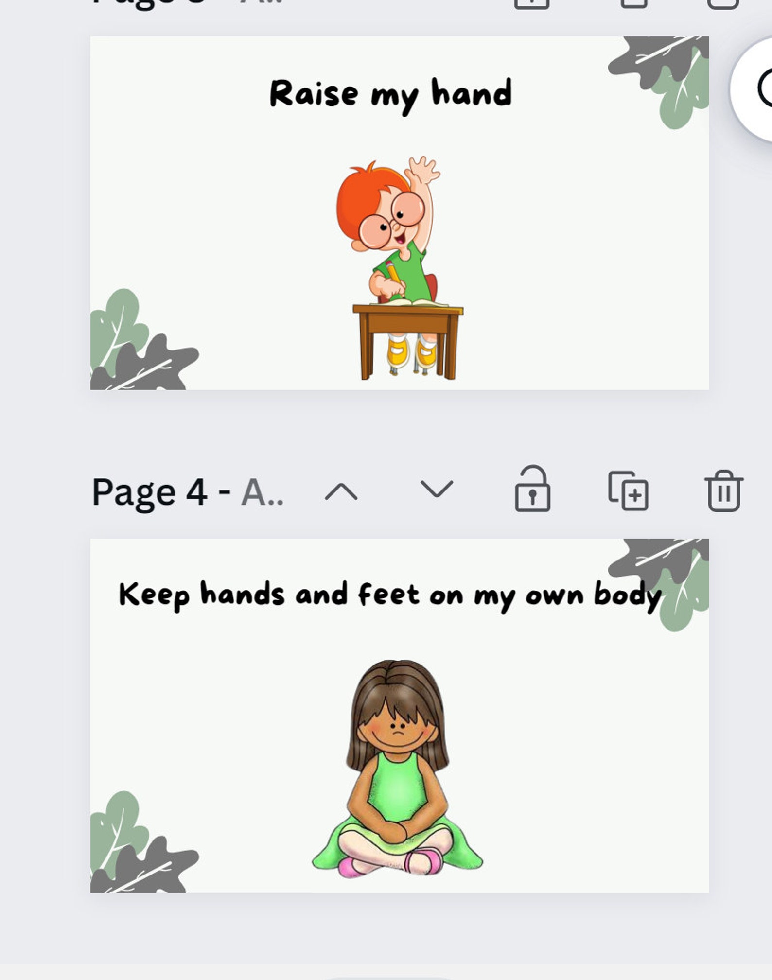 Visual Classroom Rules (med-large) - Etsy