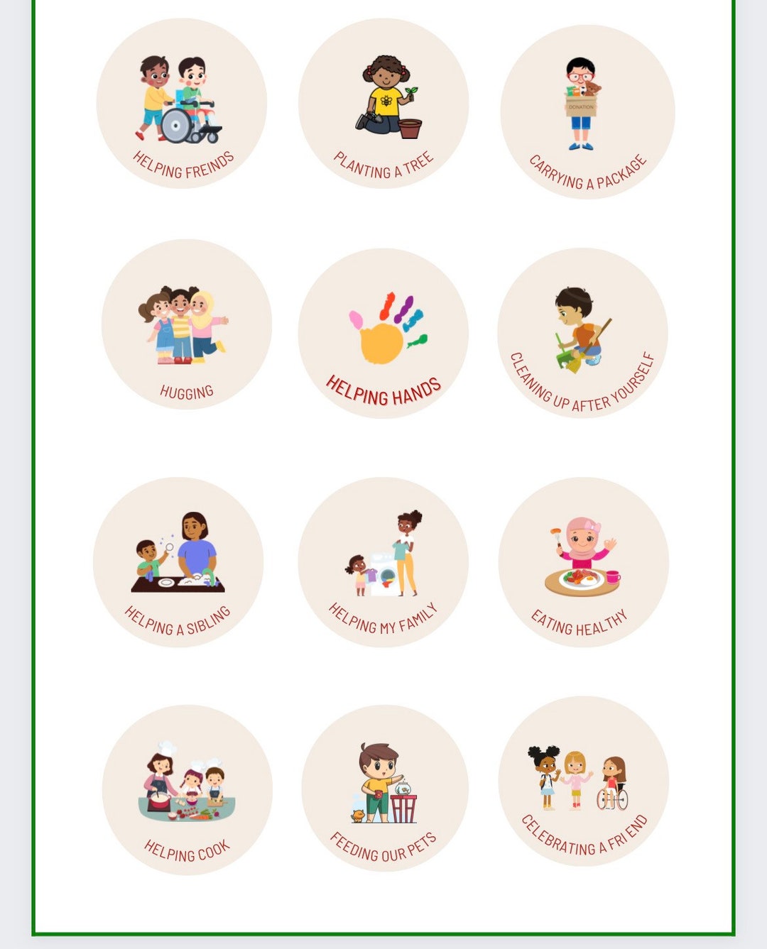 Inclusivity Poster (diversity) Helping Hands Tags - Etsy