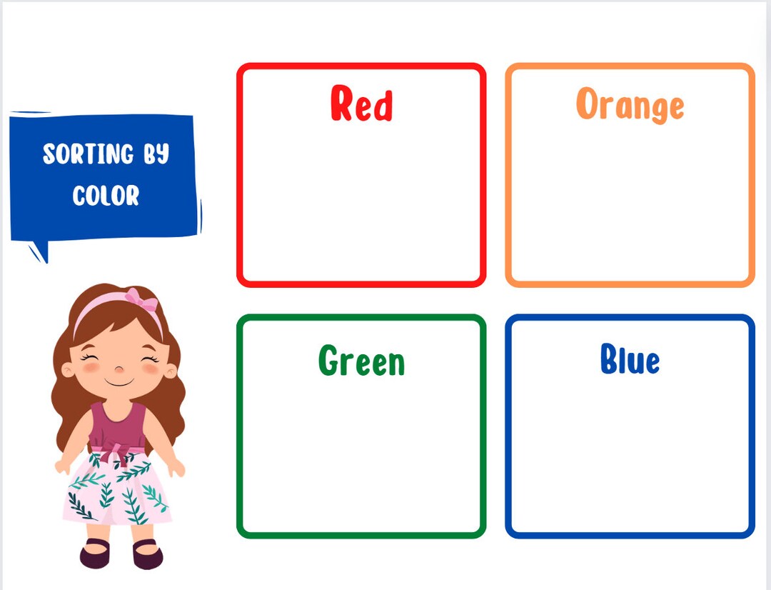 Learning Sorting Mats - Etsy