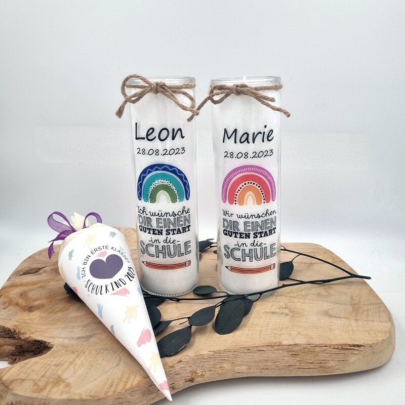 Kerze einschulung - Etsy.de