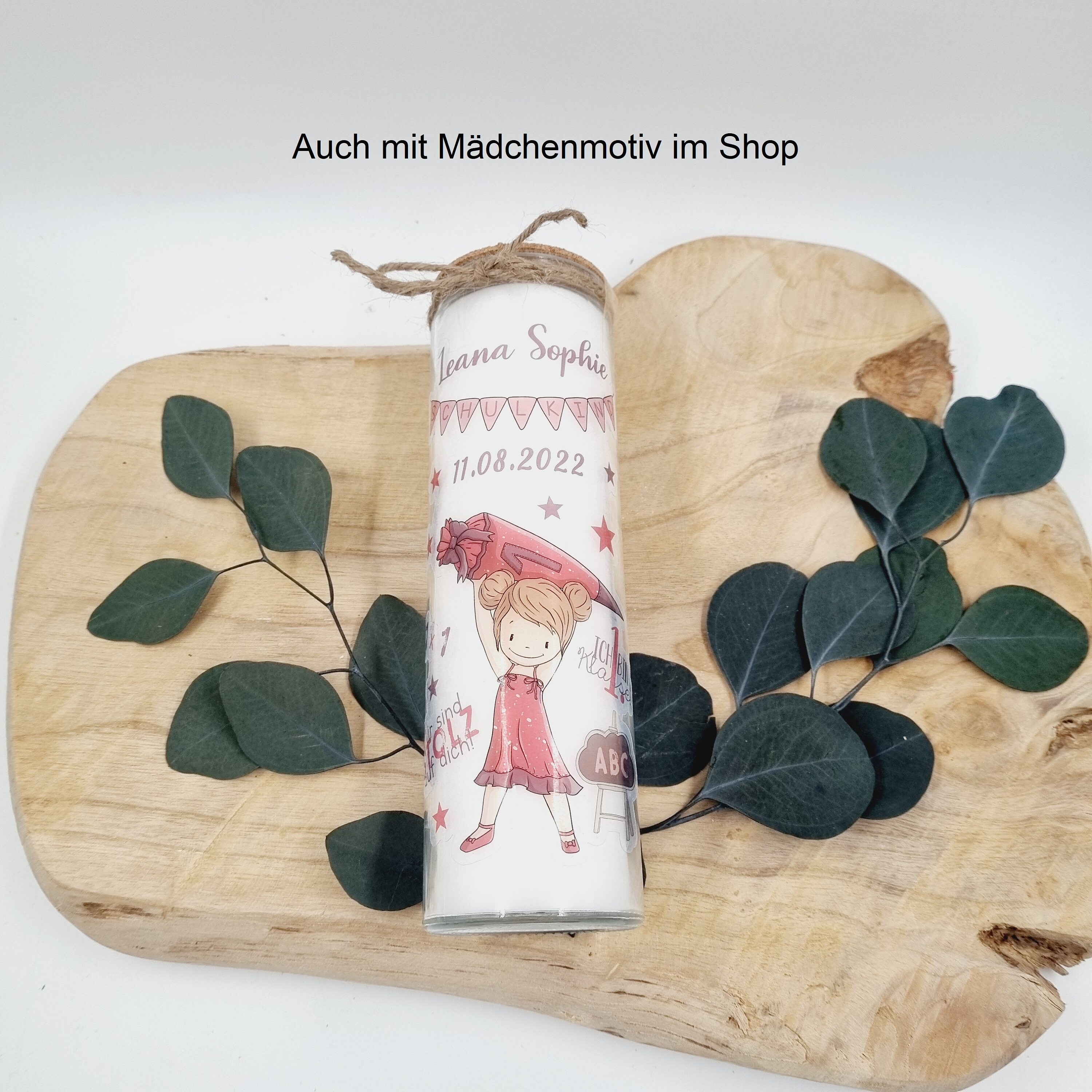 Kerze zur Einschulung Junge mit Schultüte Namen & Datum / - Etsy