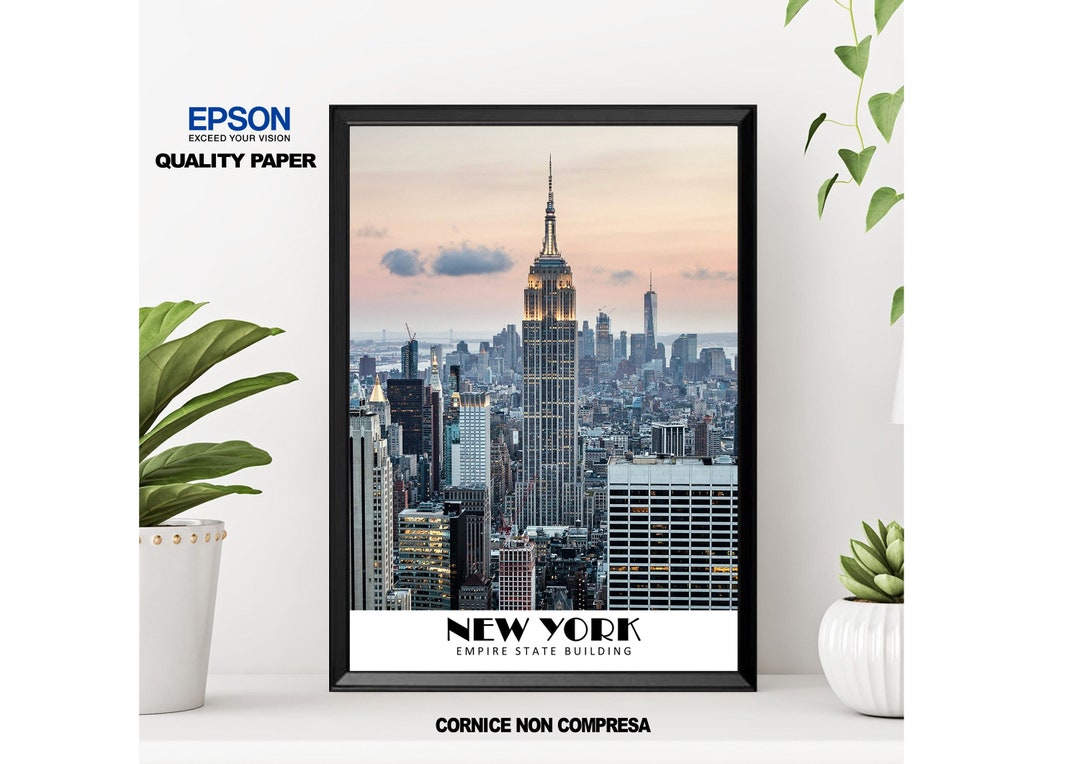 NEW YORK Empire State Building Poster Print Print City City Travel Wall ...