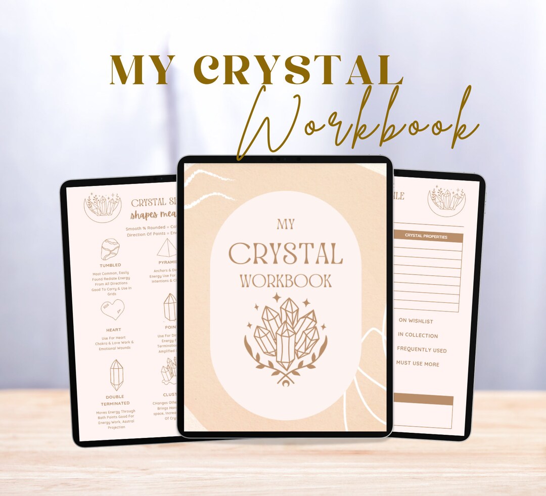 Crystals for Beginners Workbook Crystal Journal Digital Crystal Journal ...