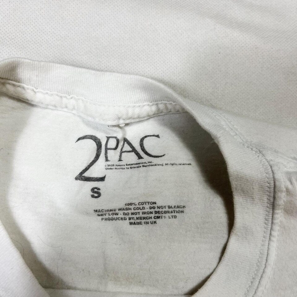 Retro 2Pac Tupac Shakur White Big T Shirt Designed & Sold By Brent Baker