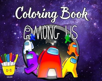 Among Us Colouring Page, A4 Instant Download, Printable PDF, You Look ...