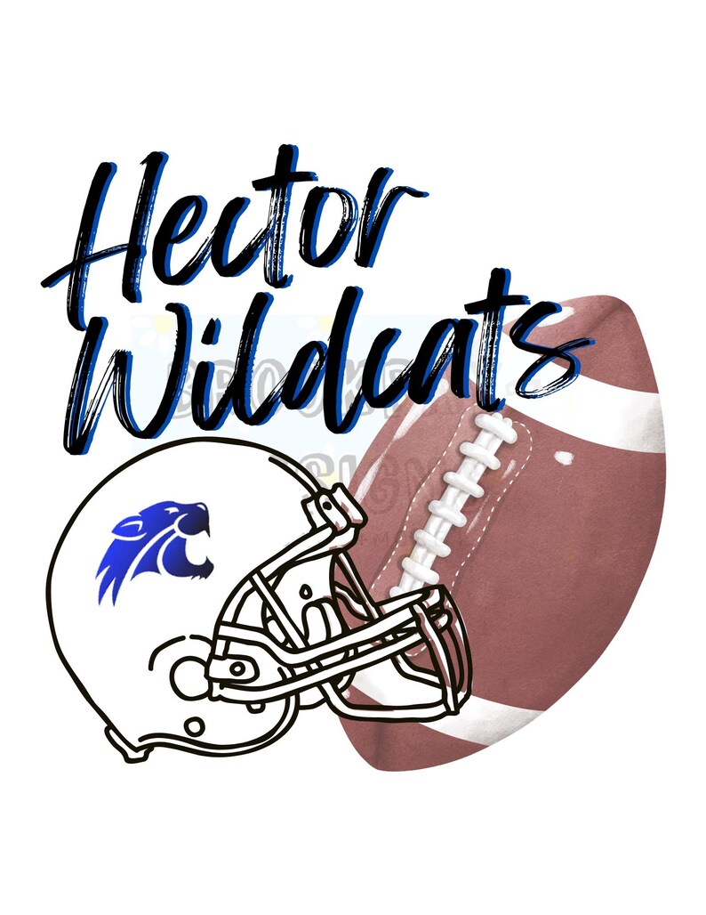 Hector Wildcats, School Spirit, Football, Cheer **PNG FILE ONLY** - Etsy