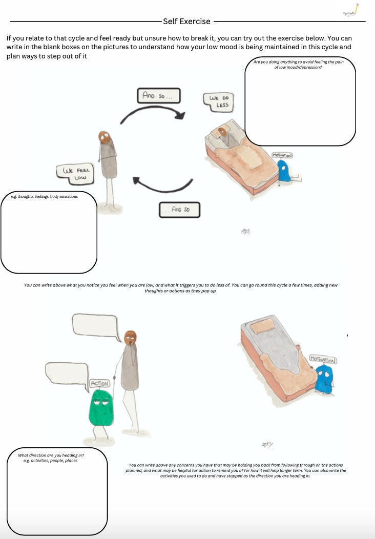 Behavioural Activation DIGITAL Worksheet - Psychology Resource ...