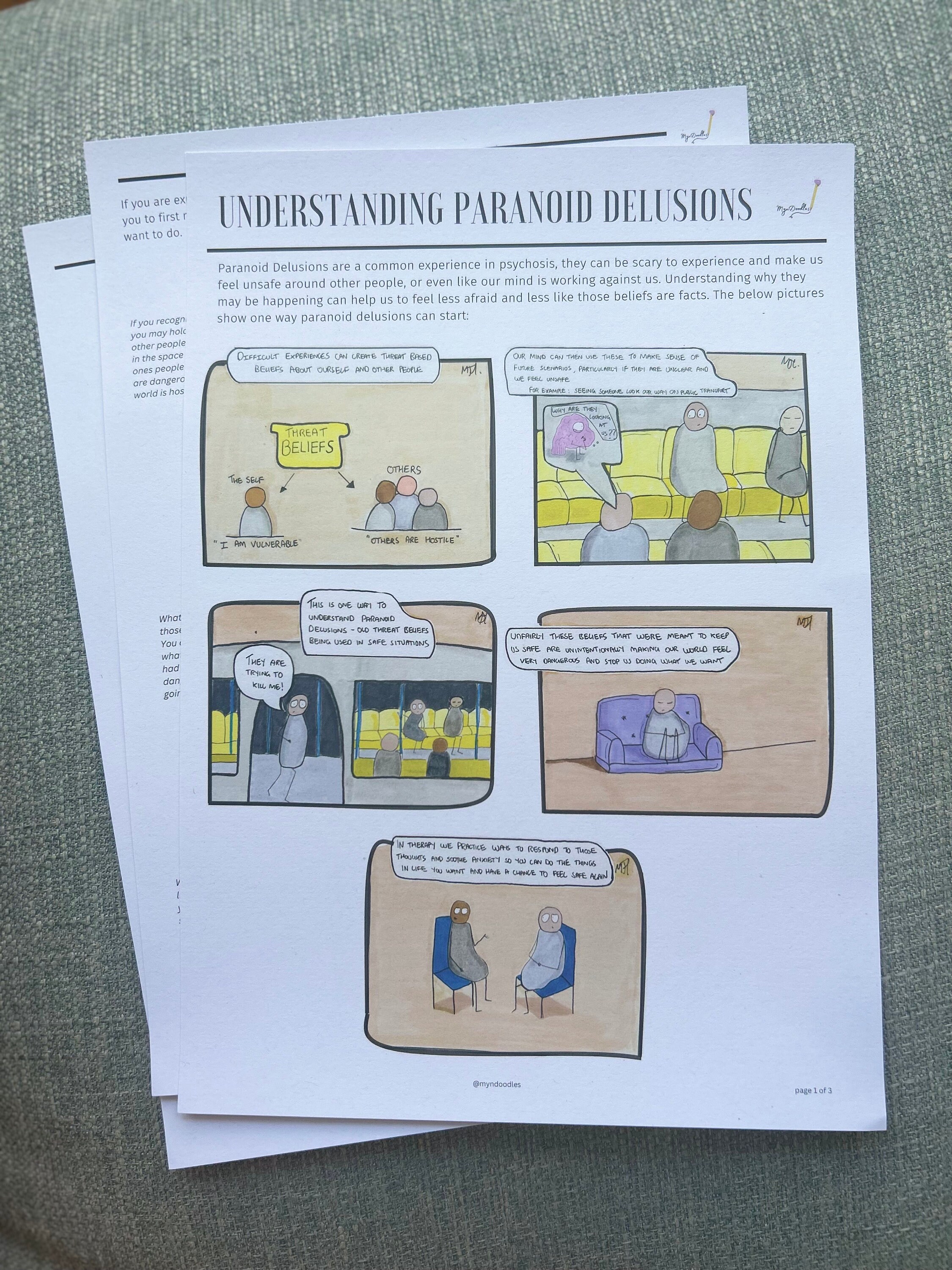 Understanding Anxiety - Mental Health Worksheet / Resource / Self ...