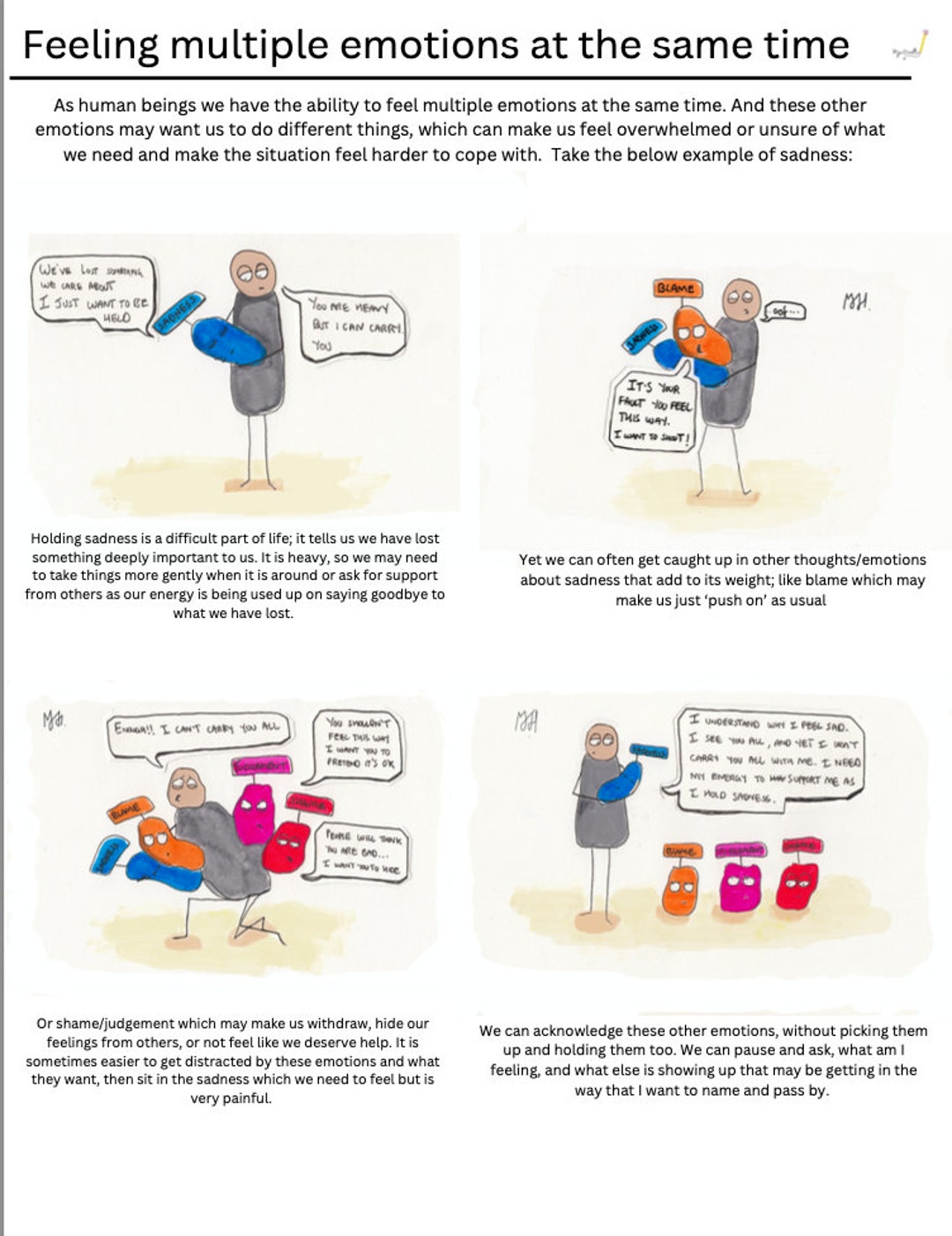 Understanding Emotions - Worksheet / Psychology Resource ...