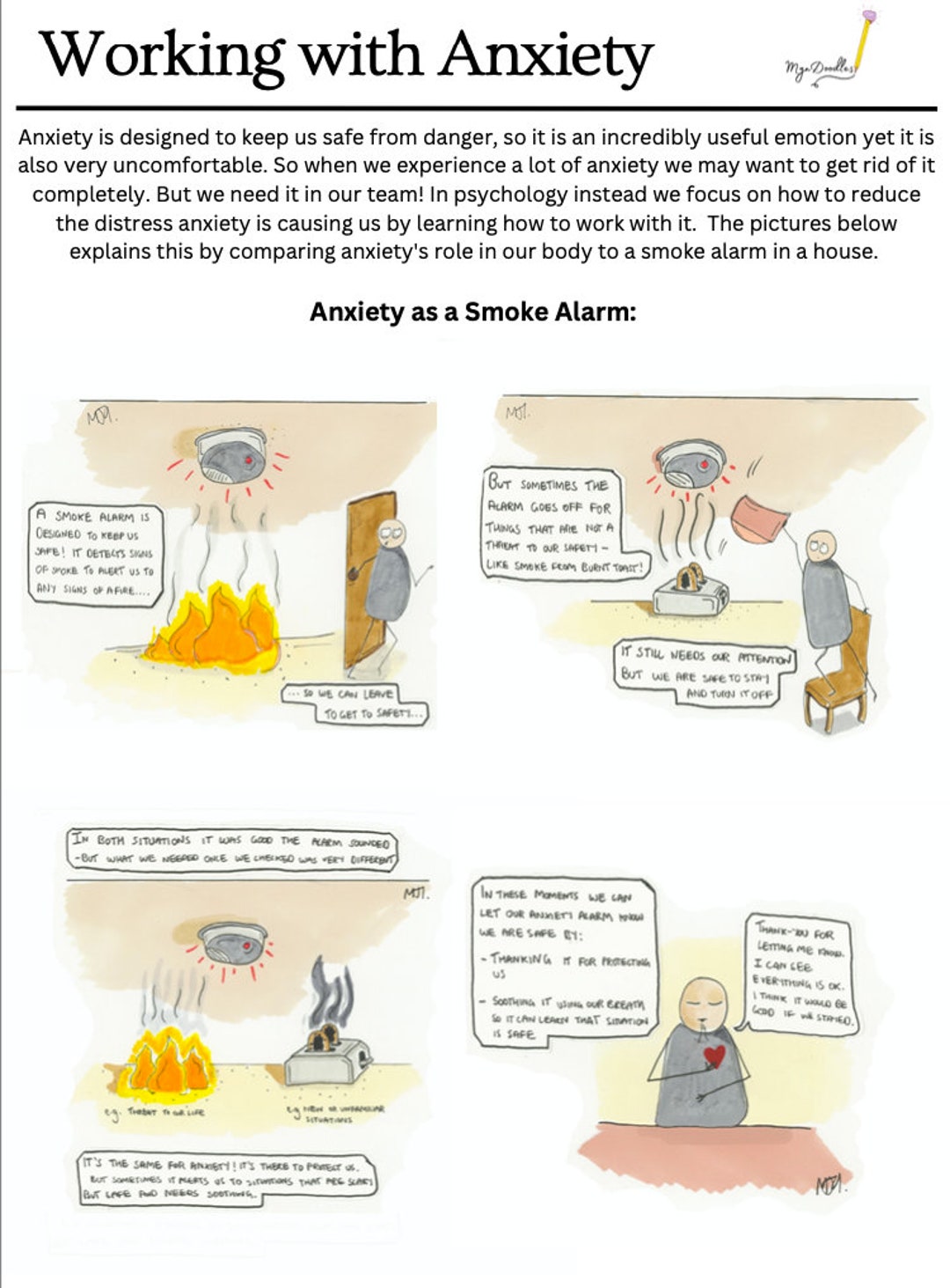 Understanding Anxiety Mental Health Worksheet / Resource / Self ...